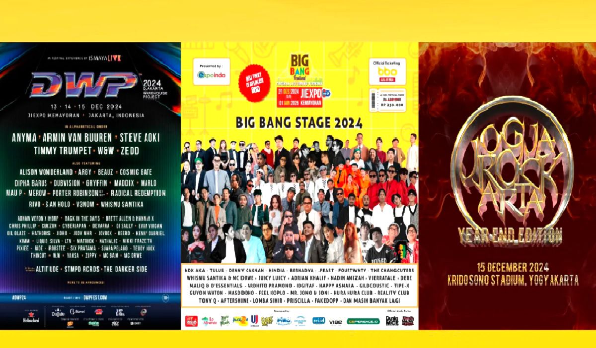 Meriah Akhir Tahun 2024 Dengan Rangkaian Konser Spektakuler Di Indonesia