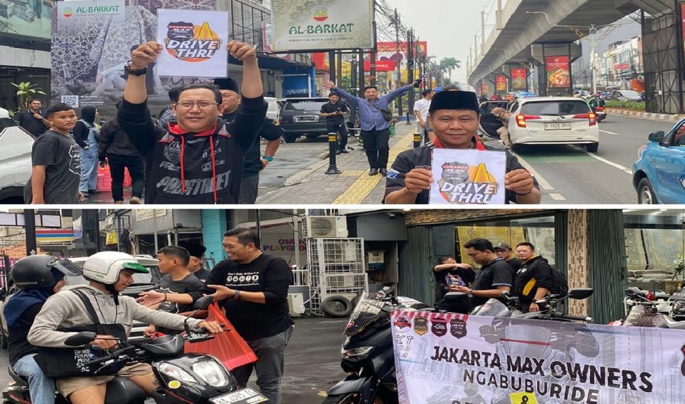 JMO Ngabuburide Kolaborasi Istana Al Barkat Hadirkan Drive Thru Takjil