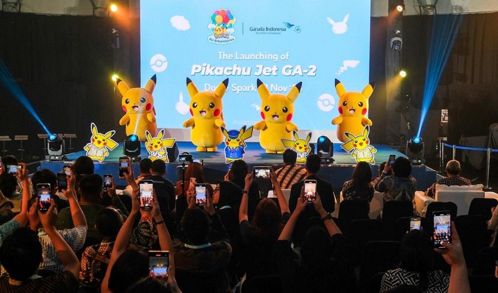 Garuda Indonesia Hadirkan Pikachu Berkemeja Batik Di Pikachu Jet GA-2