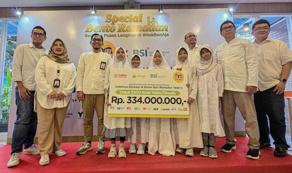 HokBen Hadirkan Bento Ramadan 1446 H Dan Program Berbagi Bersama BSI