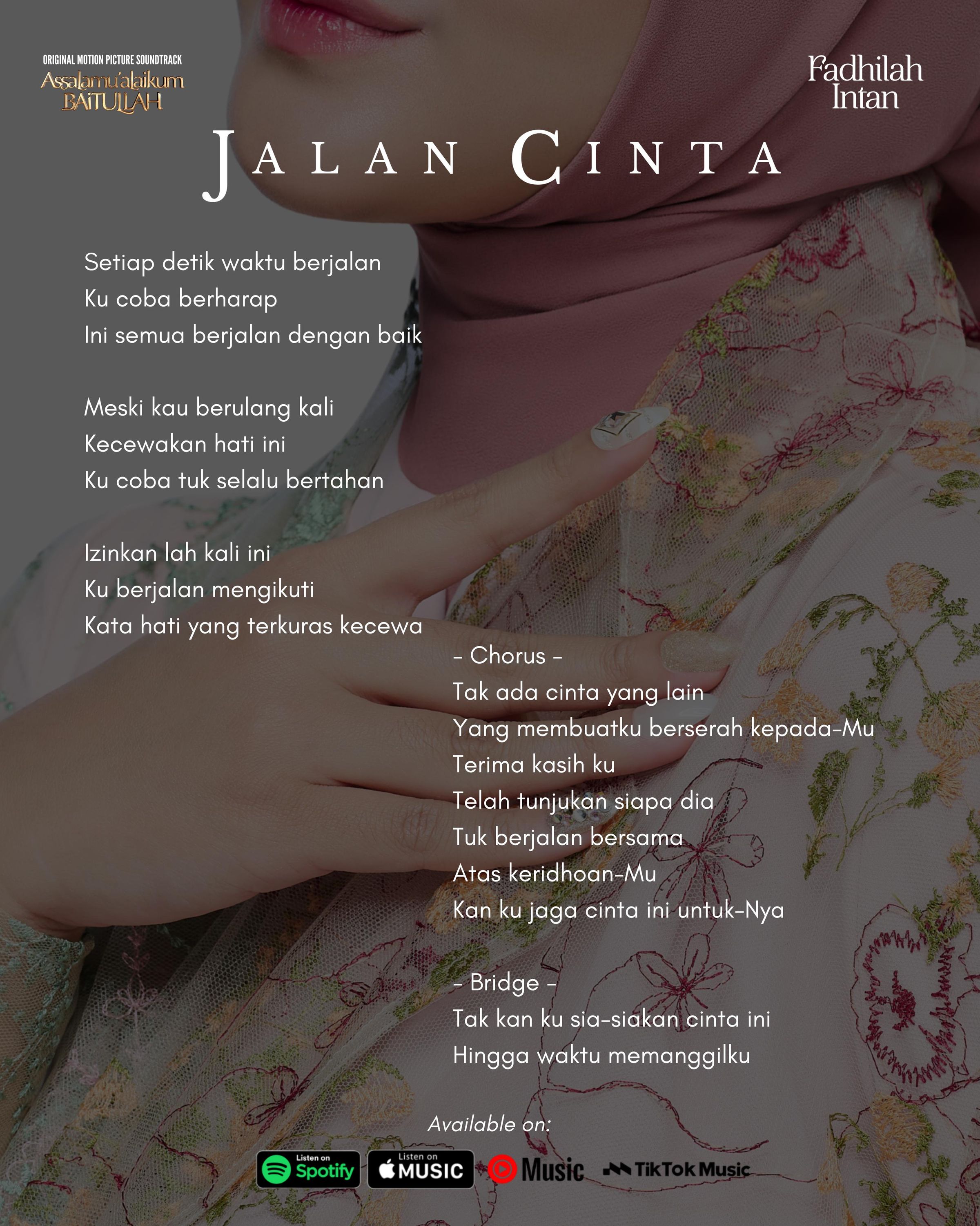Fadhilah Intan dan Jalan Cinta, Ketika Lagu Jadi Doa yang Diperdengarkan